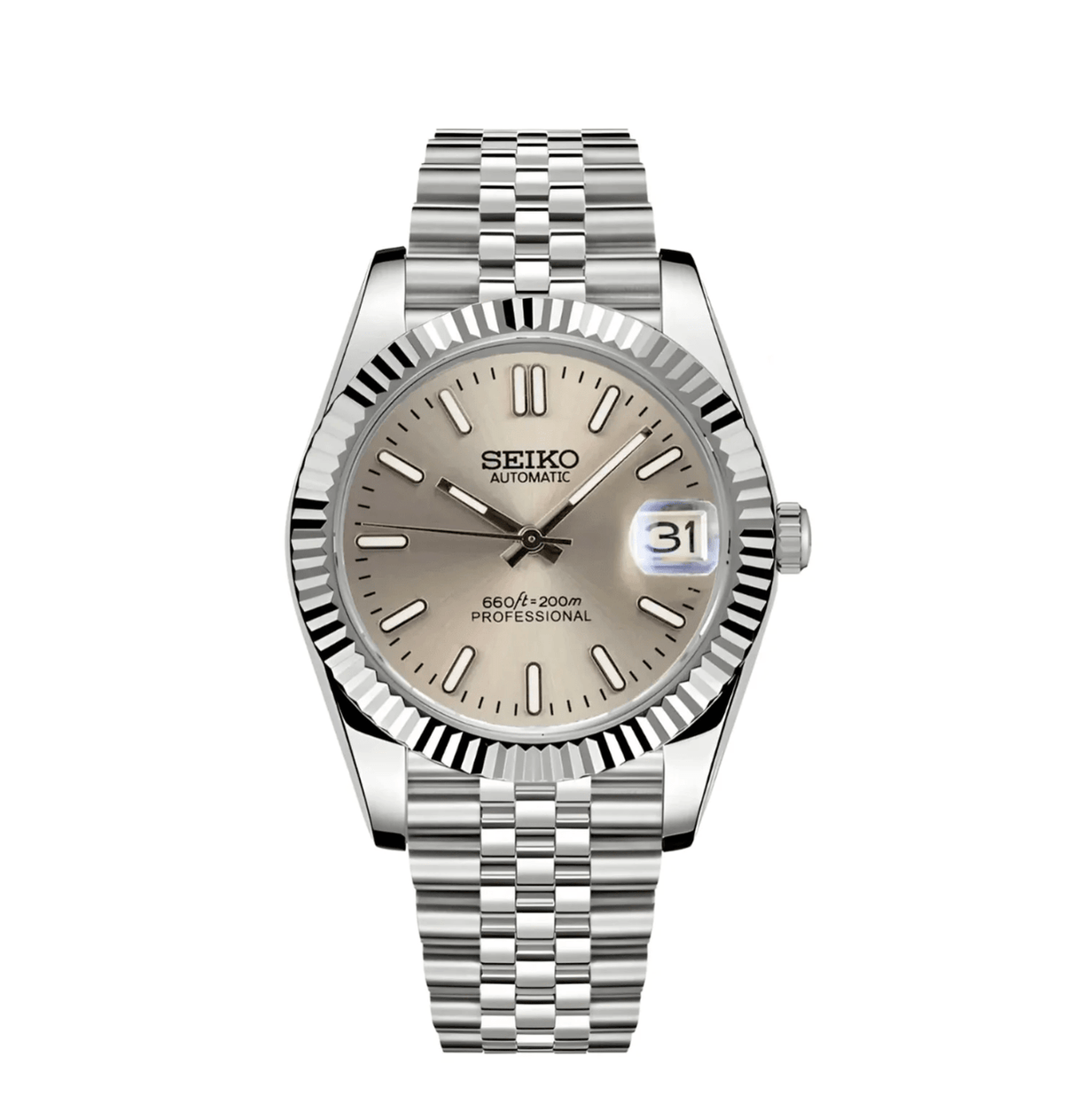 Seiko Mod Datejust Classic Bronze – customseikomods.com